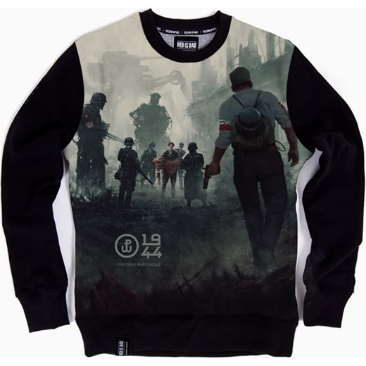Bluza Powstanie Warszawskie - Na ratunek. Nadruk sublimacyjny red-is ...