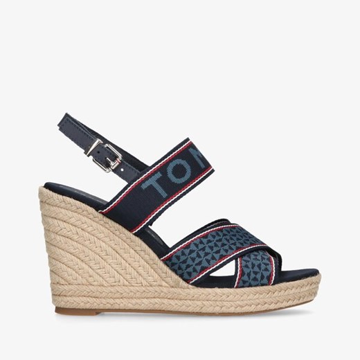TOMMY HILFIGER WEBBING HIGH WEDGE SANDAL galeriamarek.pl