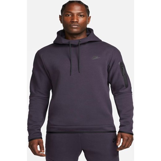Męska bluza z kapturem Nike Sportswear Tech Fleece - Fiolet poland