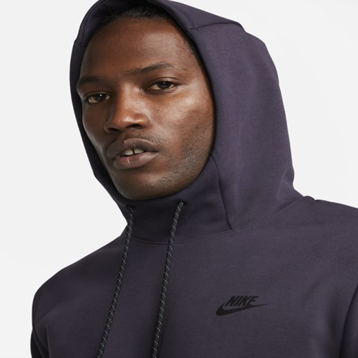 Męska bluza z kapturem Nike Sportswear Tech Fleece - Fiolet poland