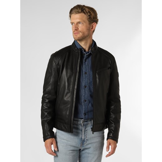 Strellson - Męska kurtka skórzana – Bexley-W, czarny vangraaf