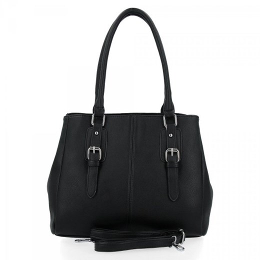 Klasyczna Torebka Damska 2 Komory firmy Herisson 1602L2106 Czarna (kolory) PaniTorbalska