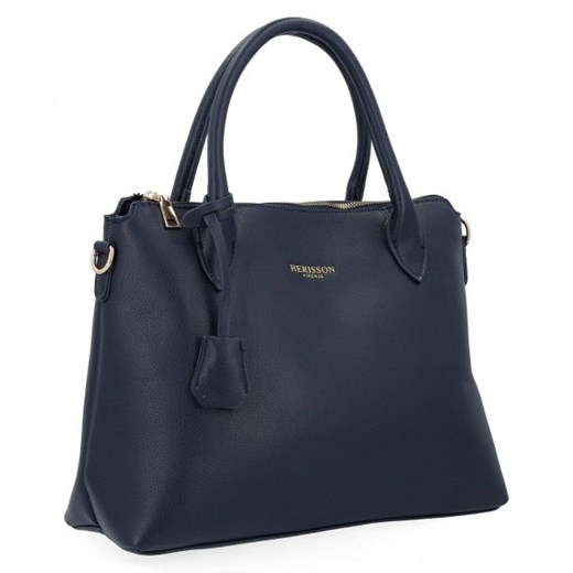 Klasyczna Torebka Damska Kuferek firmy Herisson Granatowa (kolory) PaniTorbalska
