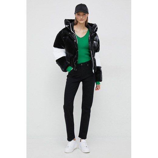 Calvin Klein Jeans kurtka damska kolor czarny zimowa oversize ANSWEAR.com