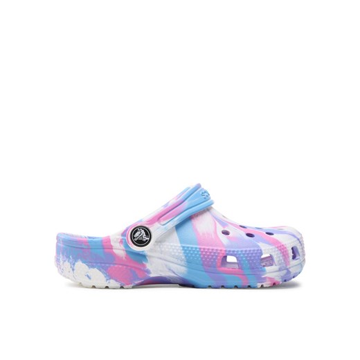 Crocs Klapki Classic Marbled Clog K 207464 Biały MODIVO