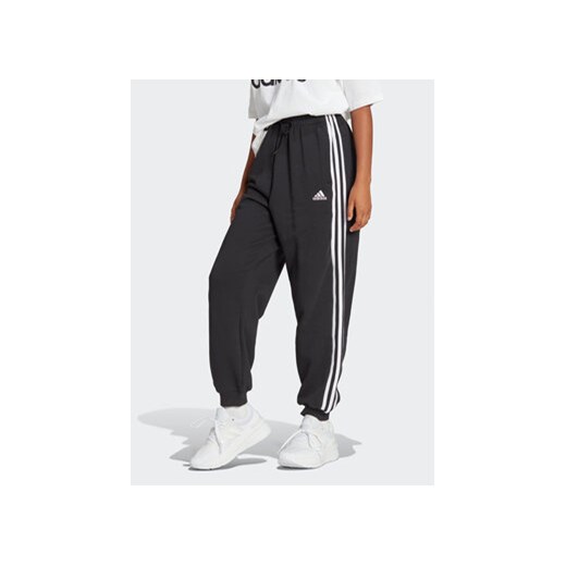 adidas Spodnie dresowe Essentials 3-Stripes French Terry Loose-Fit ...