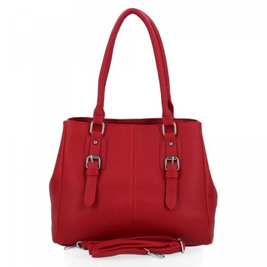 Klasyczna Torebka Damska Dwukomorowa firmy Herisson Czerwona (kolory ...