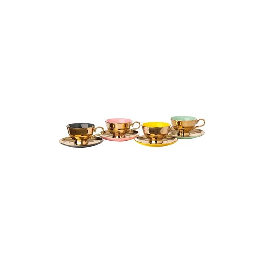 Pols Potten zestaw filiżanek ze spodkami Tea set Legacy 4-pack ANSWEAR.com