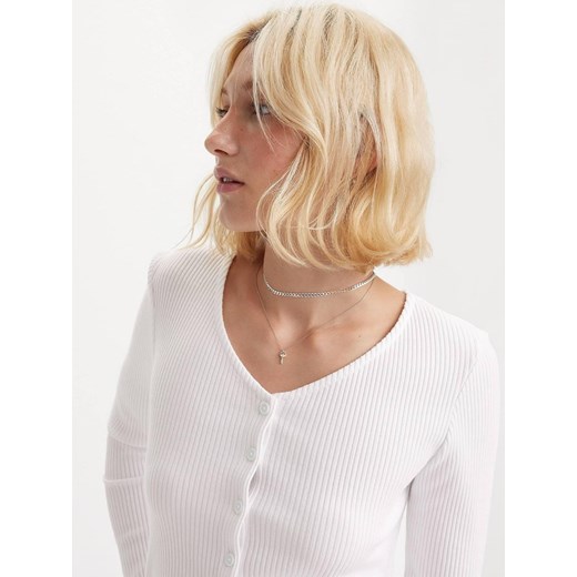 Kardigan damski cienki Levi's Monica Ls A7194-0001 M Biały ...