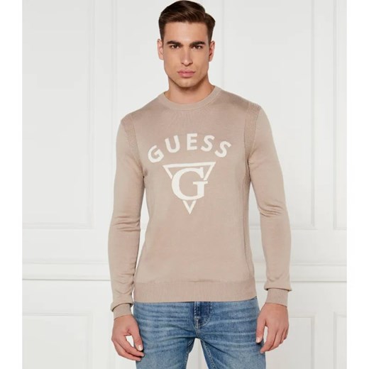 GUESS Sweter EDGAR | Regular Fit z dodatkiem jedwabiu Gomez Fashion Store