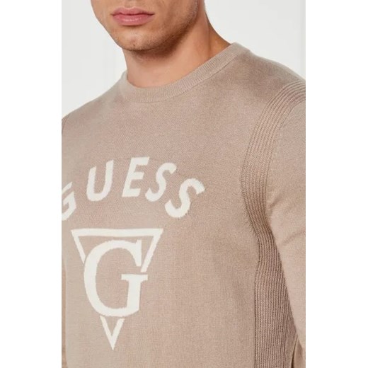 GUESS Sweter EDGAR | Regular Fit z dodatkiem jedwabiu Gomez Fashion Store