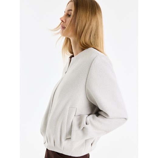 Mohito - Kurtka bomberka z wełną beżowy