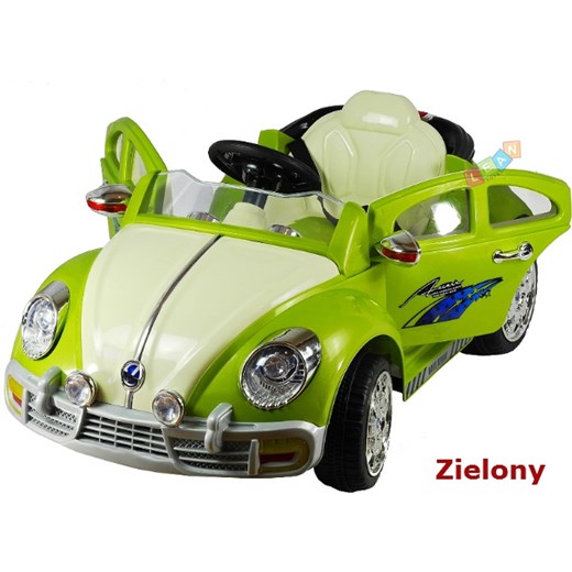POJAZD NA AKUMULATOR GARBUS GARBUSEK ZIELONY pinkibaby-pl szary do biegania