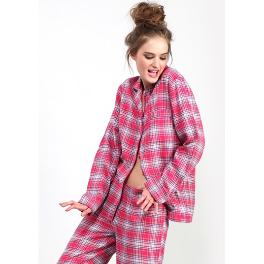 KEY LNS 417 B1 PIŻAMA DAMSKA FIOLET L key4u fioletowy elegancki